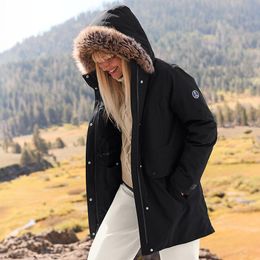LANDS' END Expeditions-Daunenparka f&uuml;r Damen, Damen, size: regular, Schwarz, Polyester, by Lands' End