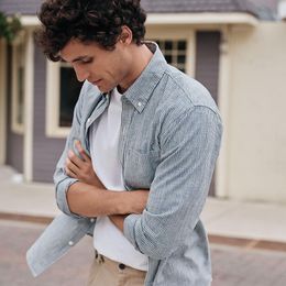 LANDS' END Supima Kurzarm-Shirt mit Rundhalsausschnitt f&uuml;r Herren, Herren, size: regular, Wei&szlig;, Baumwolle, by Lands' End