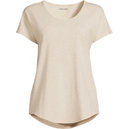 LANDS' END Shirt aus Baumwolle/Modal-Mix mit Ballett-Ausschnitt f&uuml;r Damen in Petite-Gr&ouml;&szlig;e, Damen, size: petite, Elfenbein, Baumwolle Modal, by Lands' End