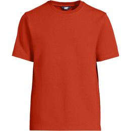 LANDS' END Seriously Soft T-Shirt, Herren, size: regular, Braun, Baumwolle/Polyester/Baumwoll-Mischung, by Lands' End