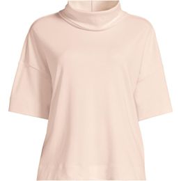 LANDS' END Supima Rollkragenshirt in Plus-Gr&ouml;&szlig;e f&uuml;r Damen, Damen, size: plus, Pink, Baumwolle, by Lands' End