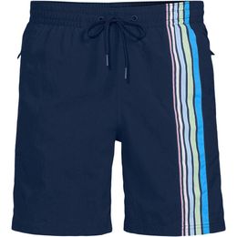 LANDS' END Badeshorts mit Hydroliner f&uuml;r Herren, 18 cm, Herren, size: regular, Blau, by Lands' End