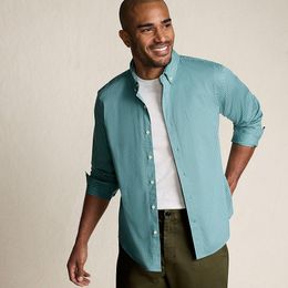 LANDS' END Ultimativ-Hemd f&uuml;r Herren, Tailored Fit, Herren, size: regular, Gr&uuml;n, Elasthan/Baumwoll-Mischung/Polyester-Mischung, by Lands' End