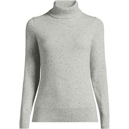 LANDS' END Rollkragen-Pullover aus Kaschmir in Plus-Gr&ouml;&szlig;e, Damen, size: plus, Grau, Kaschmir, by Lands' End