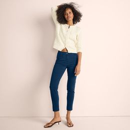 LANDS' END Slim Fit 7/8-Chinos Mid Waist f&uuml;r Damen, Damen, size: regular, Blau, Baumwolle/Lyocell (Viskose)/Baumwoll-Mischung, by Lands' End