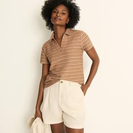 LANDS' END Kurze Leinenshorts f&uuml;r Damen, Damen, size: regular, Beige, Leinen, by Lands' End