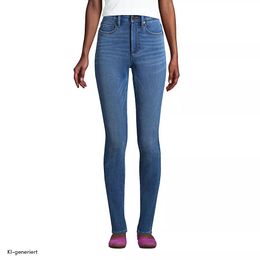 LANDS' END Shaping Jeans Skinny Fit High Waist f&uuml;r Damen in Petite-Gr&ouml;&szlig;e, Damen, size: petite, Blau, by Lands' End