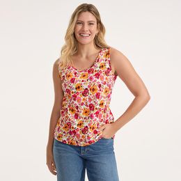 LANDS' END Baumwoll-Top f&uuml;r Damen, Damen, size: regular, Wei&szlig;, Baumwolle, by Lands' End