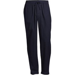 LANDS' END Flanell-Pyjamahose f&uuml;r Herren, Herren, size: regular, Blau, Baumwolle, by Lands' End
