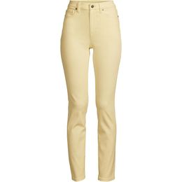 LANDS' END Slim Fit Stretch-Jeans High Waist in Plus-Gr&ouml;&szlig;e, Damen, size: plus, Gelb, Elasthan/Baumwoll-Mischung/Polyester-Mischung, by Lands' End