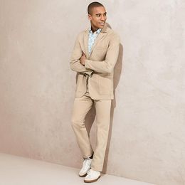 LANDS' END Straight Fit Ultimativ-Chino, Herren, size: regular, Beige, Baumwolle/Elasthan/Polyester, by Lands' End