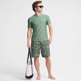 LANDS' END Badeshorts mit Hydroliner f&uuml;r Herren, 23 cm, Herren, size: regular, Gr&uuml;n, by Lands' End