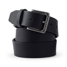 LANDS' END Lederg&uuml;rtel im Vintage-Stil f&uuml;r Herren, Herren, size: regular, Schwarz, Leder, by Lands' End