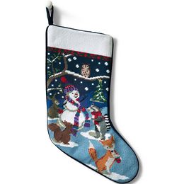 LANDS' END Gobelin-Weihnachtsstrumpf, Damen, size: regular, Sonstige, Baumwolle/Wolle, by Lands' End
