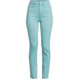 LANDS' END Slim Fit Stretch-Jeans High Waist in Plus-Gr&ouml;&szlig;e, Damen, size: plus, Blau, Elasthan/Baumwoll-Mischung/Polyester-Mischung, by Lands' End