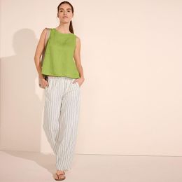LANDS' END Weite Schlupfhose aus Leinenmix f&uuml;r Damen, Damen, size: regular, Elfenbein, Leinen/Viskose, by Lands' End