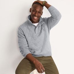 LANDS' END Gesteppter Pullover mit Stehkragen f&uuml;r Herren, Herren, size: regular, Schwarz, by Lands' End