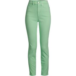 LANDS' END Slim Fit Stretch-Jeans High Waist in Plus-Gr&ouml;&szlig;e, Damen, size: plus, Gr&uuml;n, Elasthan/Baumwoll-Mischung/Polyester-Mischung, by Lands' End