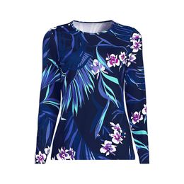 LANDS' END Badeshirt f&uuml;r Damen, Damen, size: regular, Blau, Nylon-Mischung, by Lands' End