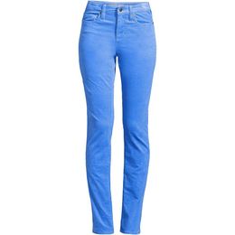 LANDS' END Straight Fit Cordhose Mid Waist f&uuml;r Damen in Plus-Gr&ouml;&szlig;e, Damen, size: plus, Blau, Baumwoll-Mischung, by Lands' End