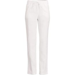 LANDS' END Relaxte Premium Reinleinen-Schlupfhose f&uuml;r Damen in Plus-Gr&ouml;&szlig;e, Damen, size: plus, Wei&szlig;, Leinen, by Lands' End