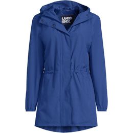 LANDS' END Wasserdichte Regenjacke SQUALL mit Packfach f&uuml;r Damen in Plus-Gr&ouml;&szlig;e, Damen, size: plus, Blau, Polyester, by Lands' End