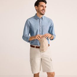 LANDS' END Cargo-Shorts mit Stretch f&uuml;r Herren, Classic Fit, Herren, size: regular, Grau, Baumwolle, by Lands' End