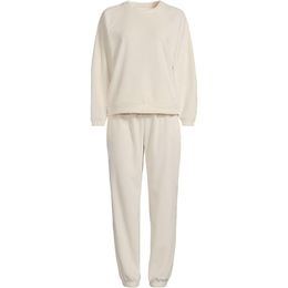 LANDS' END Lounge-Set aus Samt f&uuml;r Damen in Plus-Gr&ouml;&szlig;e, Damen, size: plus, Elfenbein, Polyester/Polyester-Mischung, by Lands' End