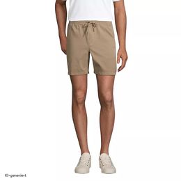 LANDS' END Chino-Shorts mit Dehnbund f&uuml;r Herren, Herren, size: regular, Beige, Baumwolle, by Lands' End