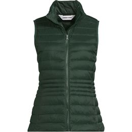 LANDS' END Daunenweste WANDERWEIGHT Verstaubar Ultraleicht f&uuml;r Damen in Petite-Gr&ouml;&szlig;e, Damen, size: petite, Gr&uuml;n, Nylon, by Lands' End