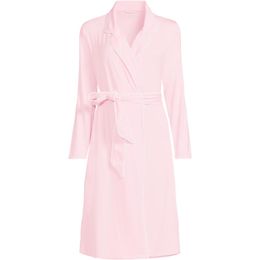 LANDS' END Bademantel mit Paspeln f&uuml;r Damen, Damen, size: regular, Pink, Elasthan/Viskose-Mischung, by Lands' End