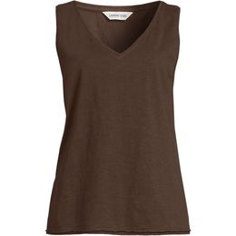 LANDS' END Baumwolltop aus Flammgarn f&uuml;r Damen, Damen, size: regular, Braun, Baumwolle, by Lands' End