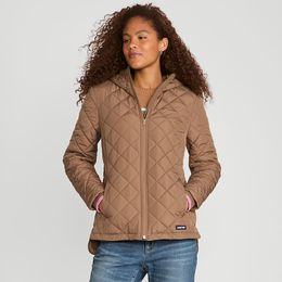 LANDS' END FeatherFree&trade; Steppjacke in Petite-Gr&ouml;&szlig;e, Damen, size: petite, Braun, Polyester, by Lands' End