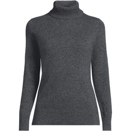 Rollkragen-Pullover aus Kaschmir, Damen, size: regular, Beige, Kaschmir, by Lands' End