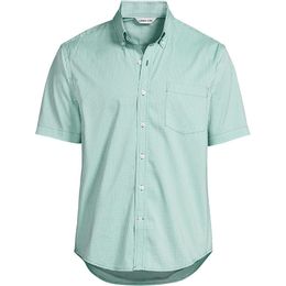 LANDS' END Ultimativ-Hemd mit kurzen &Auml;rmeln f&uuml;r Herren, Classic Fit, Herren, size: regular, Gr&uuml;n, Elasthan/Baumwoll-Mischung/Polyester-Mischung, by Lands' End