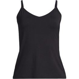 LANDS' END K&uuml;hlendes Tr&auml;gertop f&uuml;r Damen, Damen, size: regular, Schwarz, Elasthan/Viskose/Viskose-Mischung, by Lands' End
