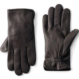 LANDS' END Leder-Handschuhe mit Kaschmirfutter, Herren, size: regular, Braun, Kaschmir/Leder, by Lands' End