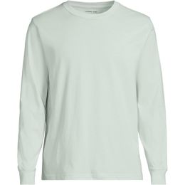 LANDS' END Super-T Langarm-Shirt f&uuml;r Herren, Classic Fit, Herren, size: regular, Gr&uuml;n, Baumwolle, by Lands' End