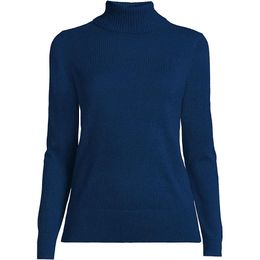 LANDS' END Rollkragen-Pullover aus Kaschmir in Plus-Gr&ouml;&szlig;e, Damen, size: plus, Blau, Kaschmir, by Lands' End