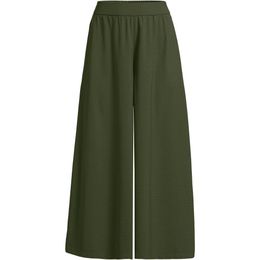 LANDS' END Creaseless 7/8-Palazzohose f&uuml;r Damen, Damen, size: regular, Gr&uuml;n, Polyester, by Lands' End