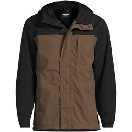 LANDS' END Kapuzenjacke SQUALL f&uuml;r Herren, Herren, size: regular, Braun, Polyester/Nylon-Mischung, by Lands' End
