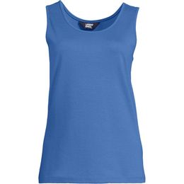 LANDS' END &Auml;rmelloses Top aus Baumwolle in Petite-Gr&ouml;&szlig;e f&uuml;r Damen, Damen, size: petite, Blau, Baumwolle, by Lands' End