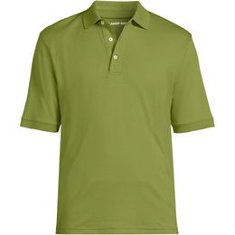 Supima Kurzarm-Polo f&uuml;r Herren, Classic Fit, Herren, size: regular, Gr&uuml;n, Baumwolle, by Lands' End