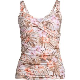 LANDS' END Tankinitop CHLORRESISTENT mit V-Ausschnitt Gemustert f&uuml;r Damen, Damen, size: regular, Gelb, Nylon-Mischung, by Lands' End