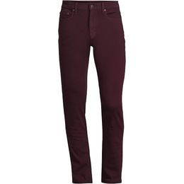 LANDS' END Performance-Jeans mit 4-Wege-Stretch f&uuml;r Herren, Slim Fit, Herren, size: regular, Rot, Elasthan/Baumwoll-Mischung, by Lands' End