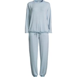 LANDS' END Silky Knit Lounge-Set f&uuml;r Damen in Plus-Gr&ouml;&szlig;e, Damen, size: plus, Blau, Polyester/Viskose/Polyester-Mischung, by Lands' End