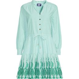 LANDS' END Minikleid mit Lochstickerei f&uuml;r Damen in Plus-Gr&ouml;&szlig;e, Damen, size: plus, Gr&uuml;n, Baumwolle, by Lands' End