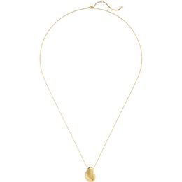 LANDS' END Wasserfeste lange Halskette mit Anh&auml;nger f&uuml;r Damen, Damen, size: regular, Gelb, Messing, by Lands' End