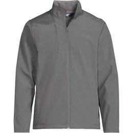 LANDS' END Softshell-Jacke f&uuml;r Herren, Herren, size: regular, Grau, Polyester, by Lands' End