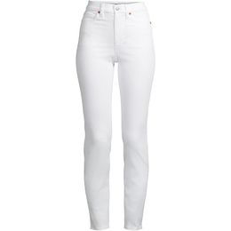 LANDS' END Slim Fit Stretch-Jeans High Waist in Plus-Gr&ouml;&szlig;e, Damen, size: plus, Wei&szlig;, Elasthan/Baumwoll-Mischung/Polyester-Mischung, by Lands' End